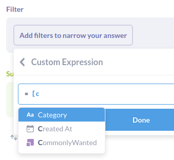 Custom expression suggestion: don't highlight too many characters by ariya · Pull Request #19024 ...