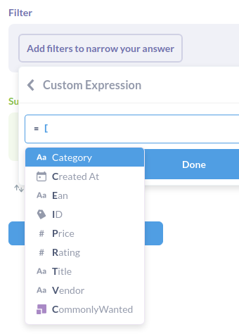 Custom expression suggestion: don't highlight too many characters by ariya · Pull Request #19024 ...