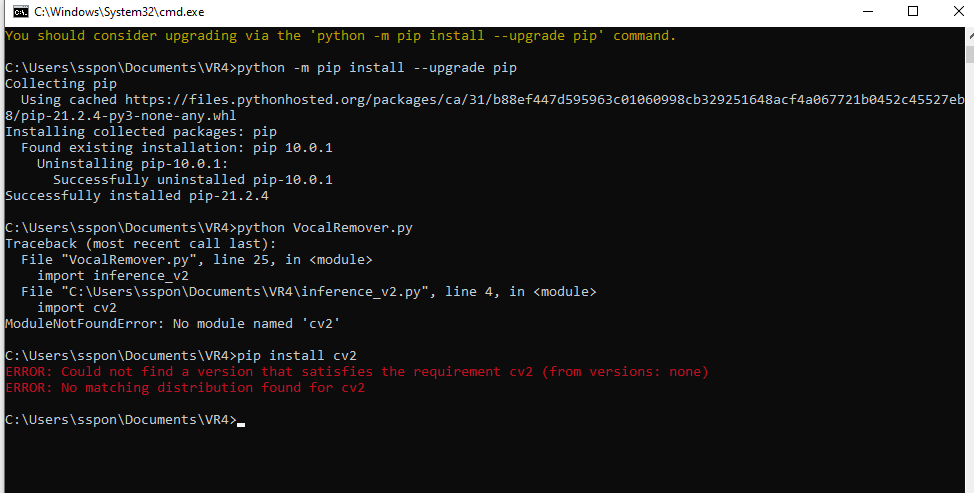 Error when I'm trying to open VocalRemover.py · Issue #114 · Anjok07/ultimatevocalremovergui ...
