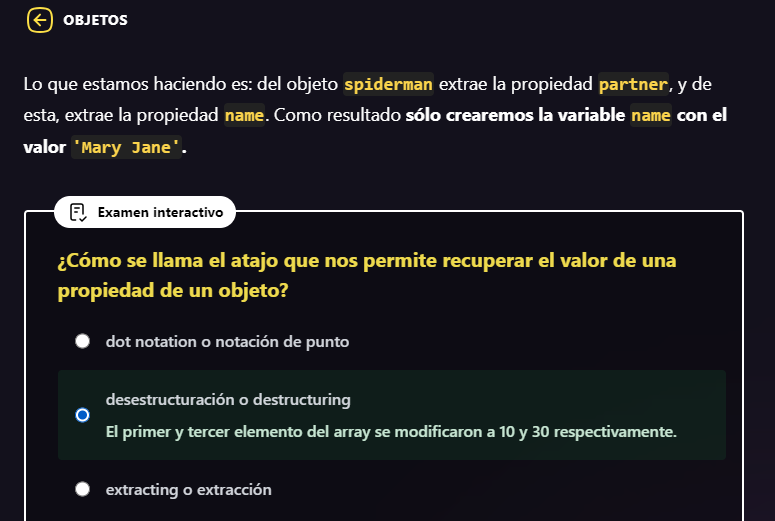 Error en la retroalimentacion de la respuesta Objetos > atajos · Issue #299 · midudev/aprende ...