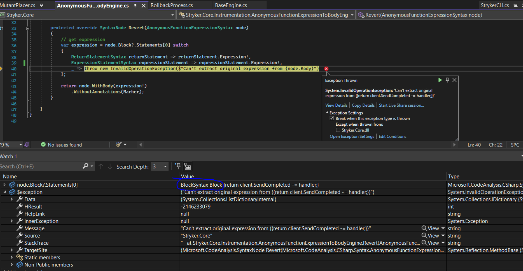 Stryker exits with unhandled exception: InvalidOperationException · Issue #1902 · stryker ...