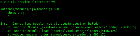vue-cli-service- Error: Cannot find module 'vue-cli-plugin-electron-builder' · Issue #1233 ...