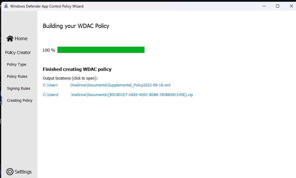 WDAC Wizard is Not creating policies when adding Publisher in allow list · Issue #133 ...