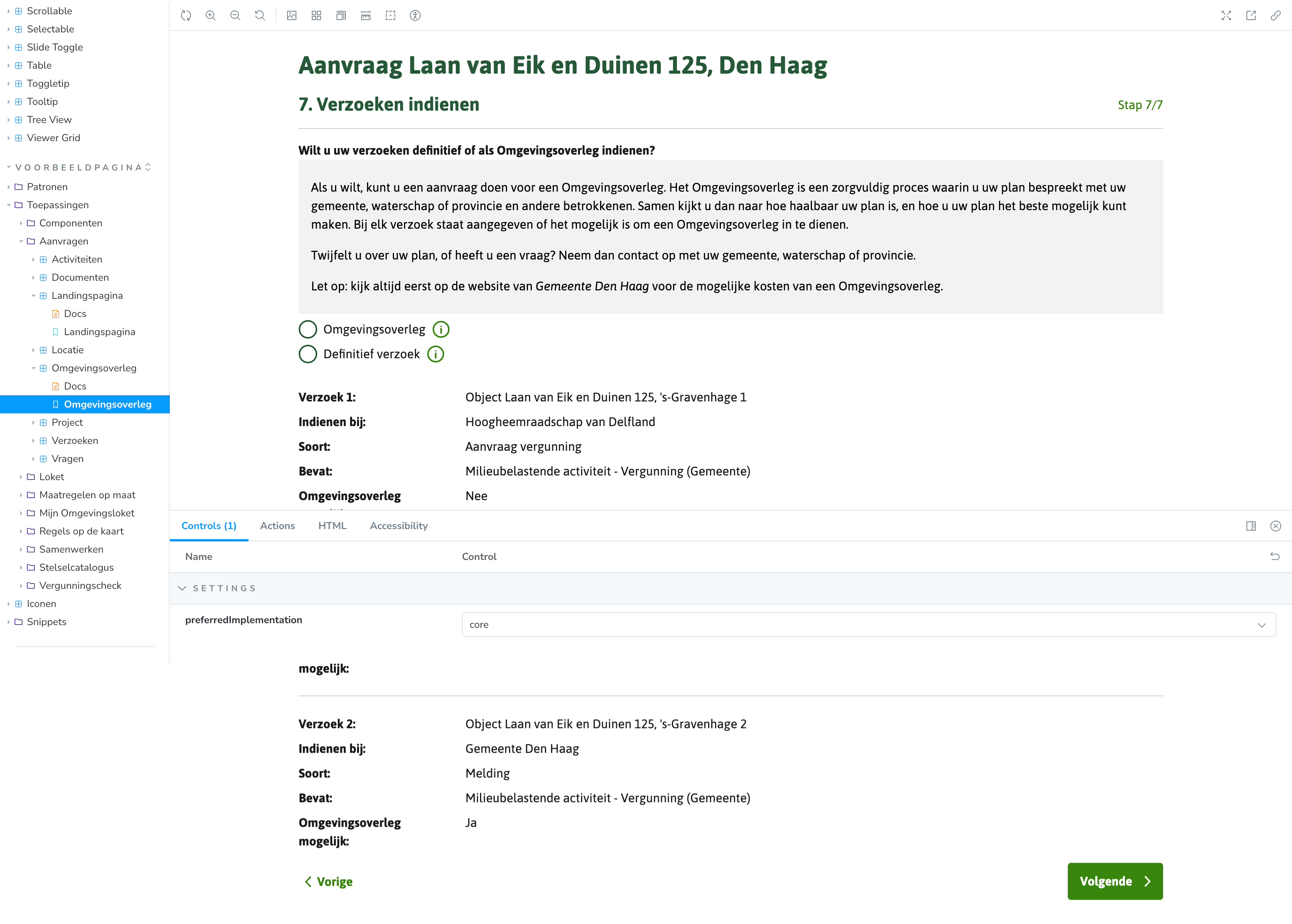 Voorbeeldpagina Aanvragen/Omgevingsoverleg: Tekst aanpassen · Issue #2348 · dso-toolkit/dso ...