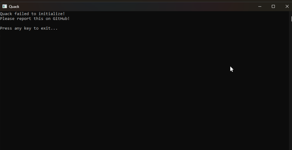 failed to initialize · Issue #26 · mrflashstudio/Quack · GitHub