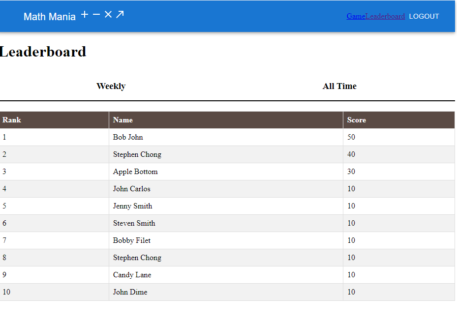 GitHub - chongstephen/studentgame