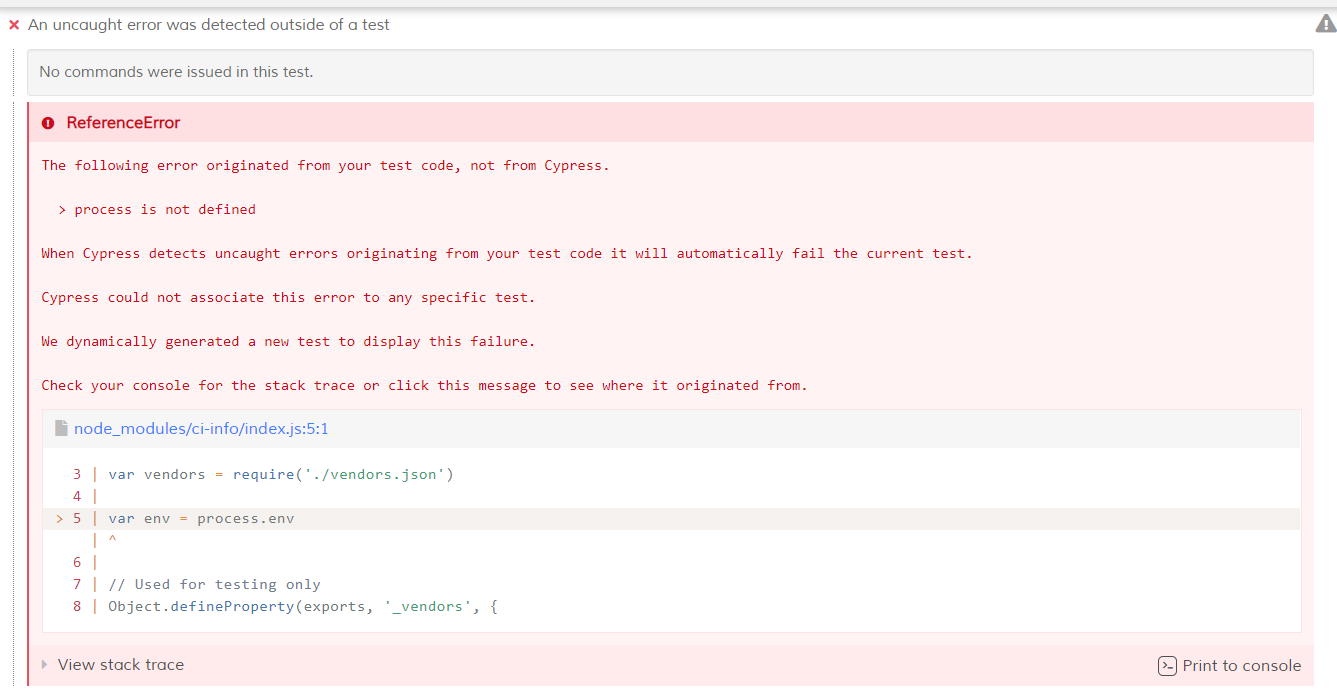 An Uncaught Error Was Detected Outside Of A Test · Issue 8968 · Cypress Iocypress · Github