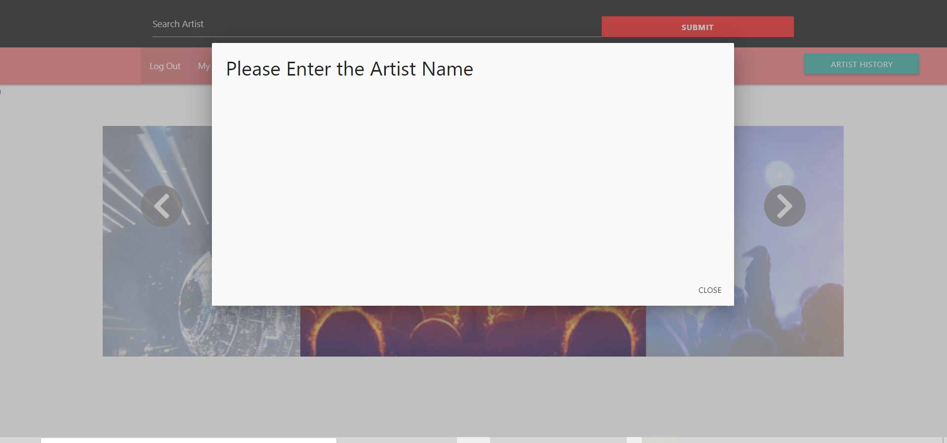 GitHub - AlishaPanday/Project1: An event planner that searches for music artist