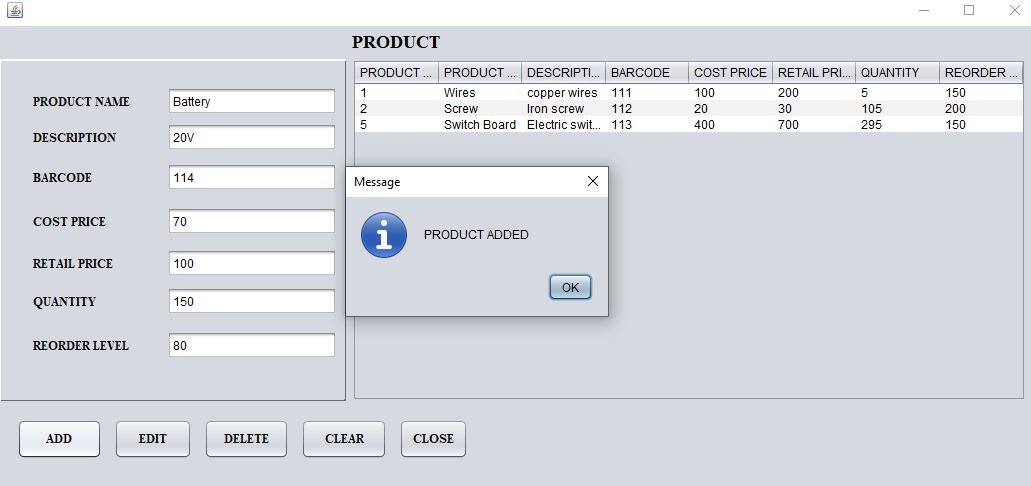 GitHub - GiniChacko/Electrical-Stock-Management-System: Electrical ...