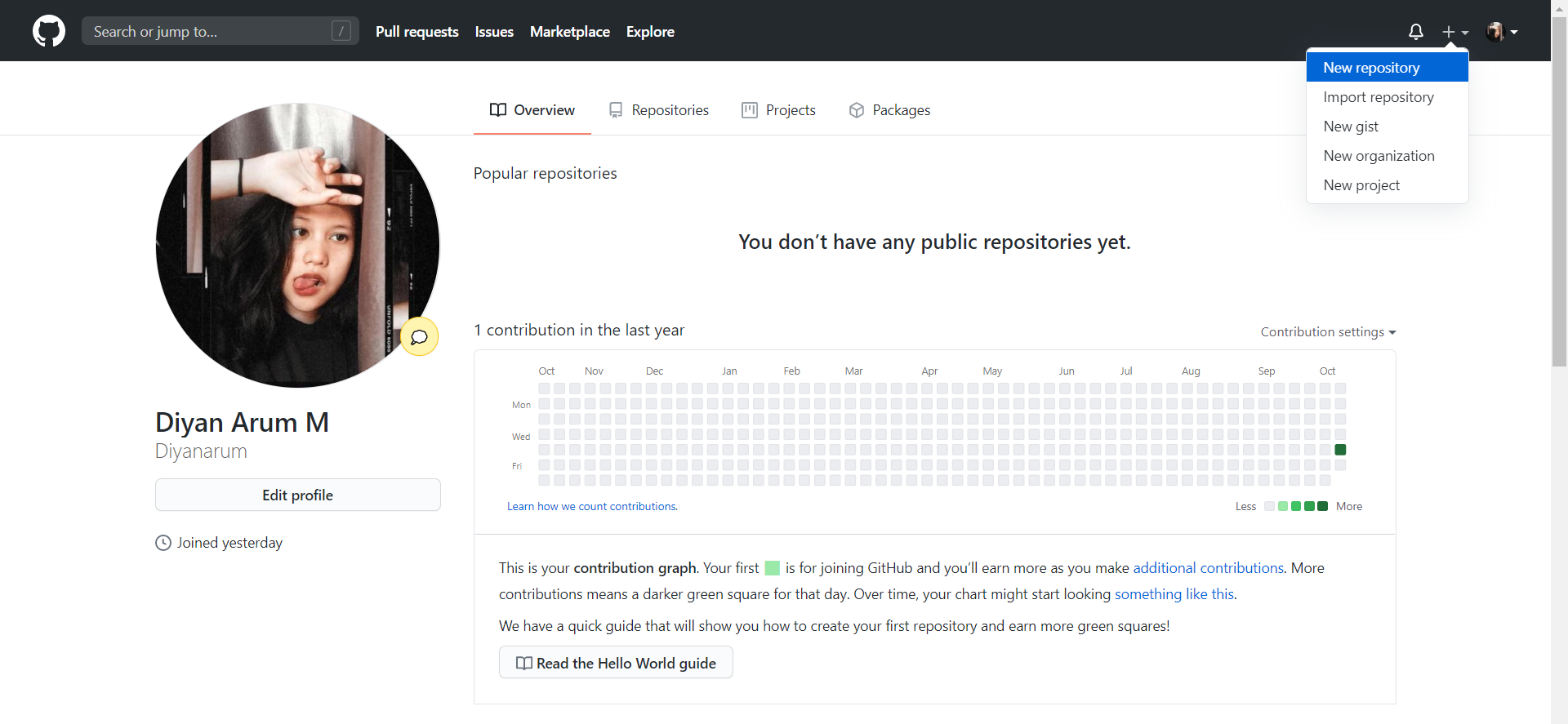 GitHub - Diyanarum/LatihanVCS