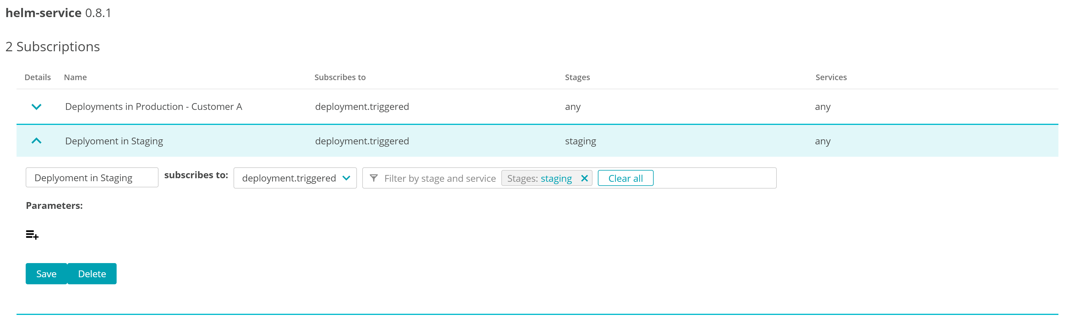 Bridge: Adding / Deleting / Updating subscription · Issue #4572 · keptn/keptn · GitHub