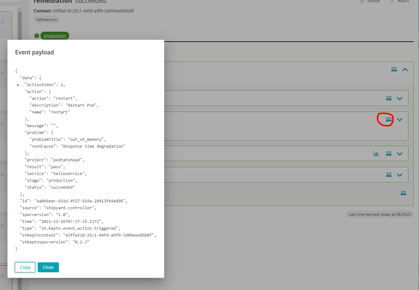 Add problem title of remediation to sequence endpoint · Issue #4206 · keptn/keptn · GitHub