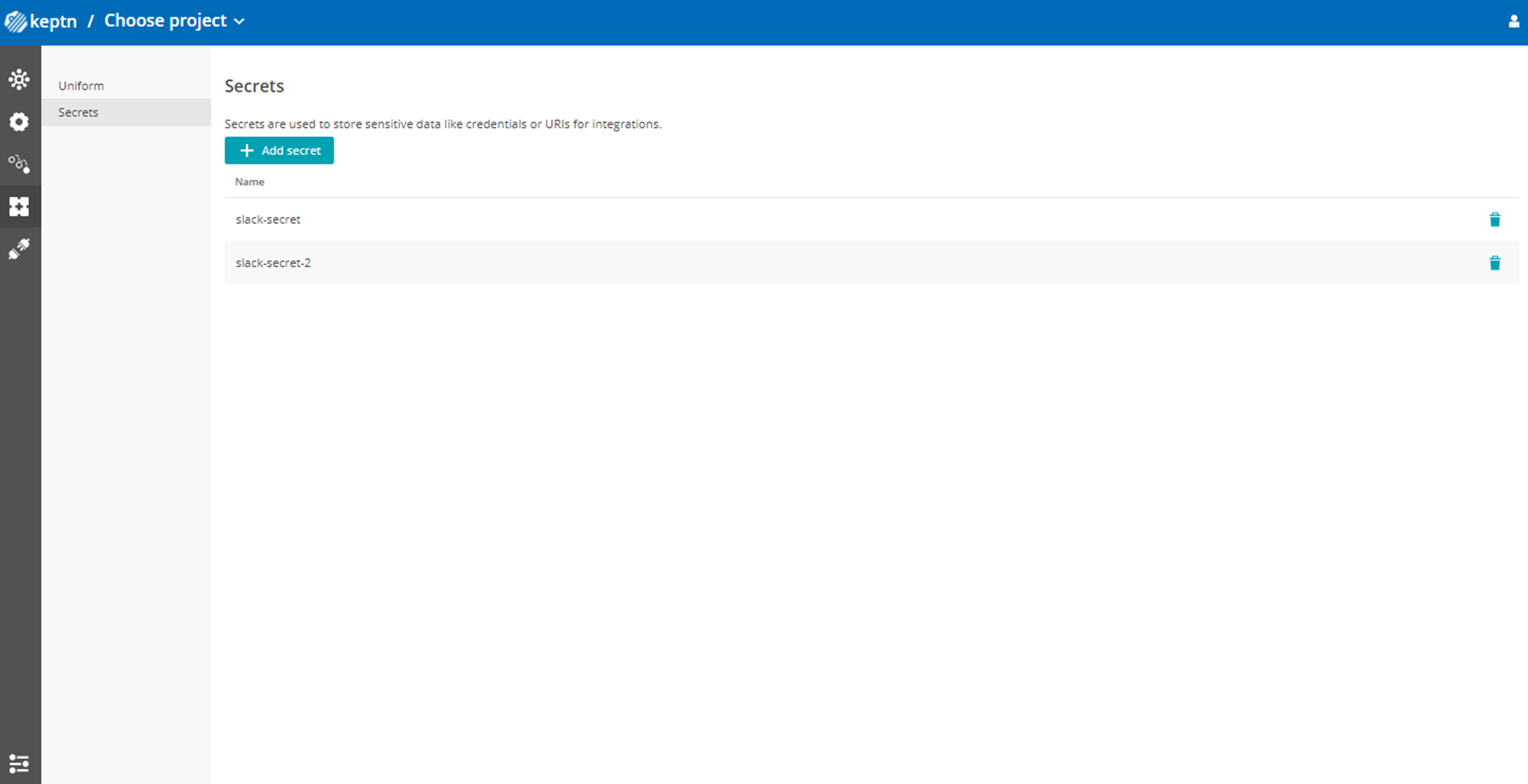 Show secret scope and keys in overview table · Issue #6296 · keptn ...