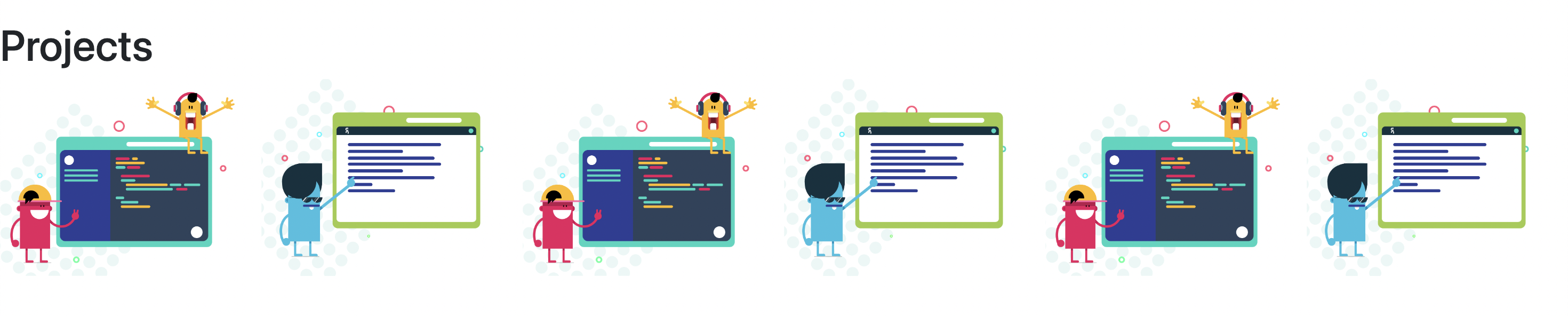 Create a project cards in a 3 X 2 Grid · Issue #6 · Google-Developer-Students-Club-DMCE/Student ...