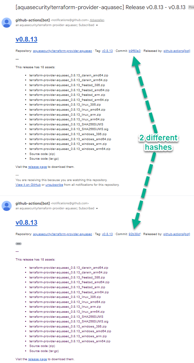 Release v0.8.13 seems broken - checksum list has unexpected SHA-256 · Issue #171 · aquasecurity ...