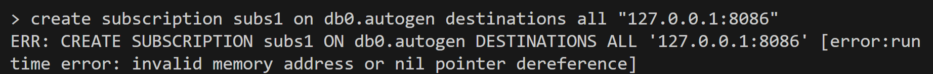 Errors occur when creating subscription with invalid url · Issue #332 · openGemini/openGemini ...