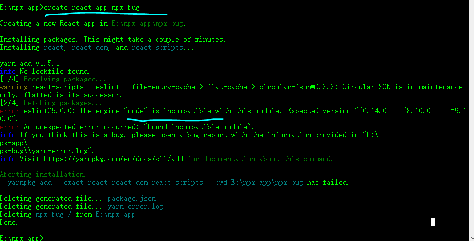 Npx Install Bug · Issue 5661 · Facebook Create React App · Github
