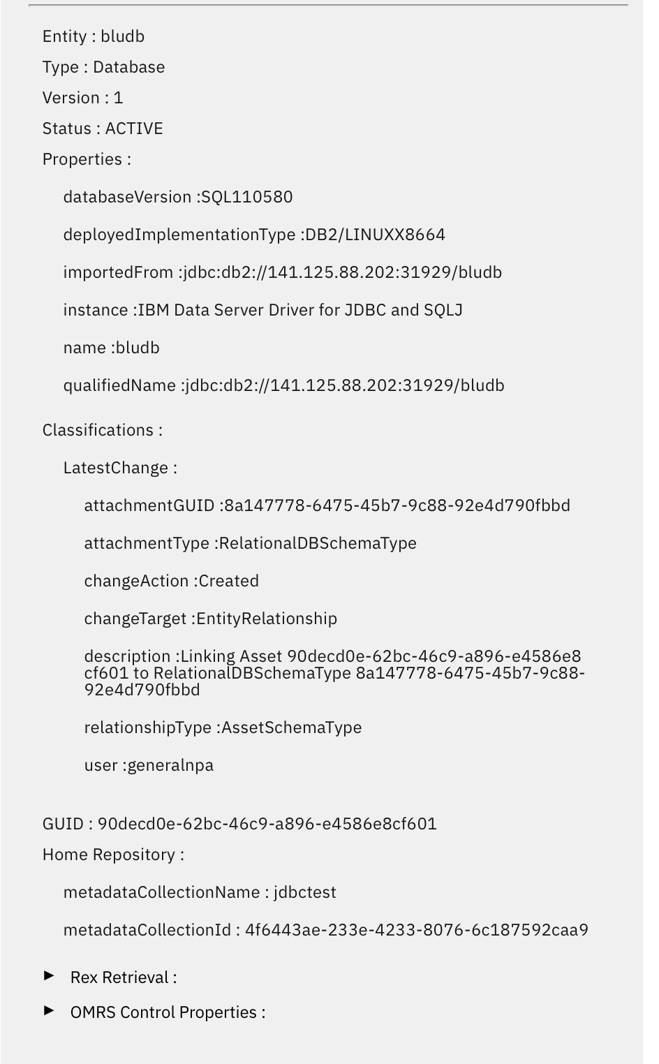 database connection & endpoint isn't related to database (db2) · Issue #6 · odpi/egeria ...