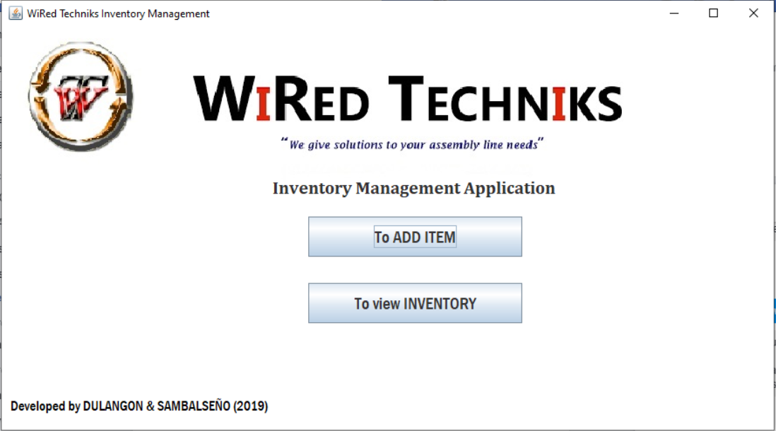 GitHub - JamesDulangon/wired-techniks-inventory: An item inventory ...
