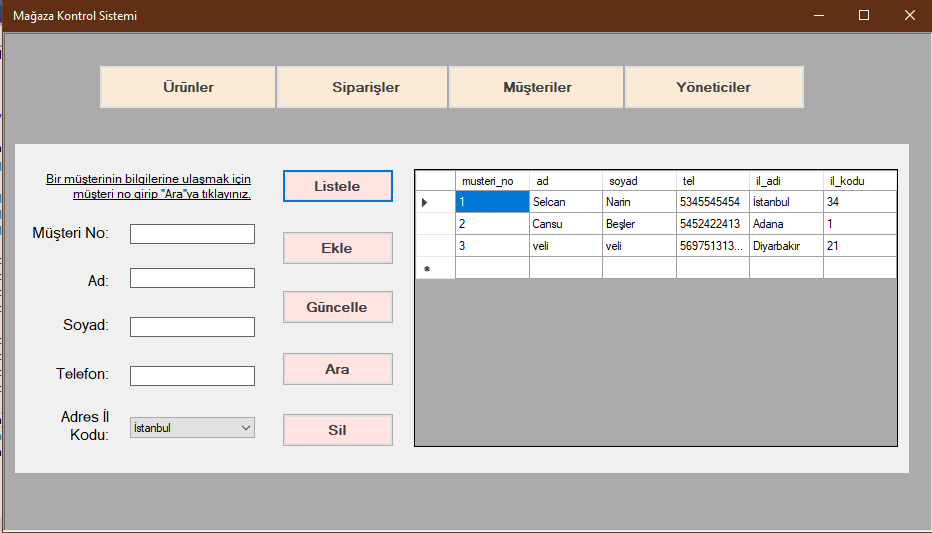 GitHub - selcannarin/MagazaOtomasyonu