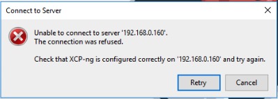 XCP-ng Center connection to remote XCP-ng Server using port forwarding. · Issue #167 · xcp-ng ...