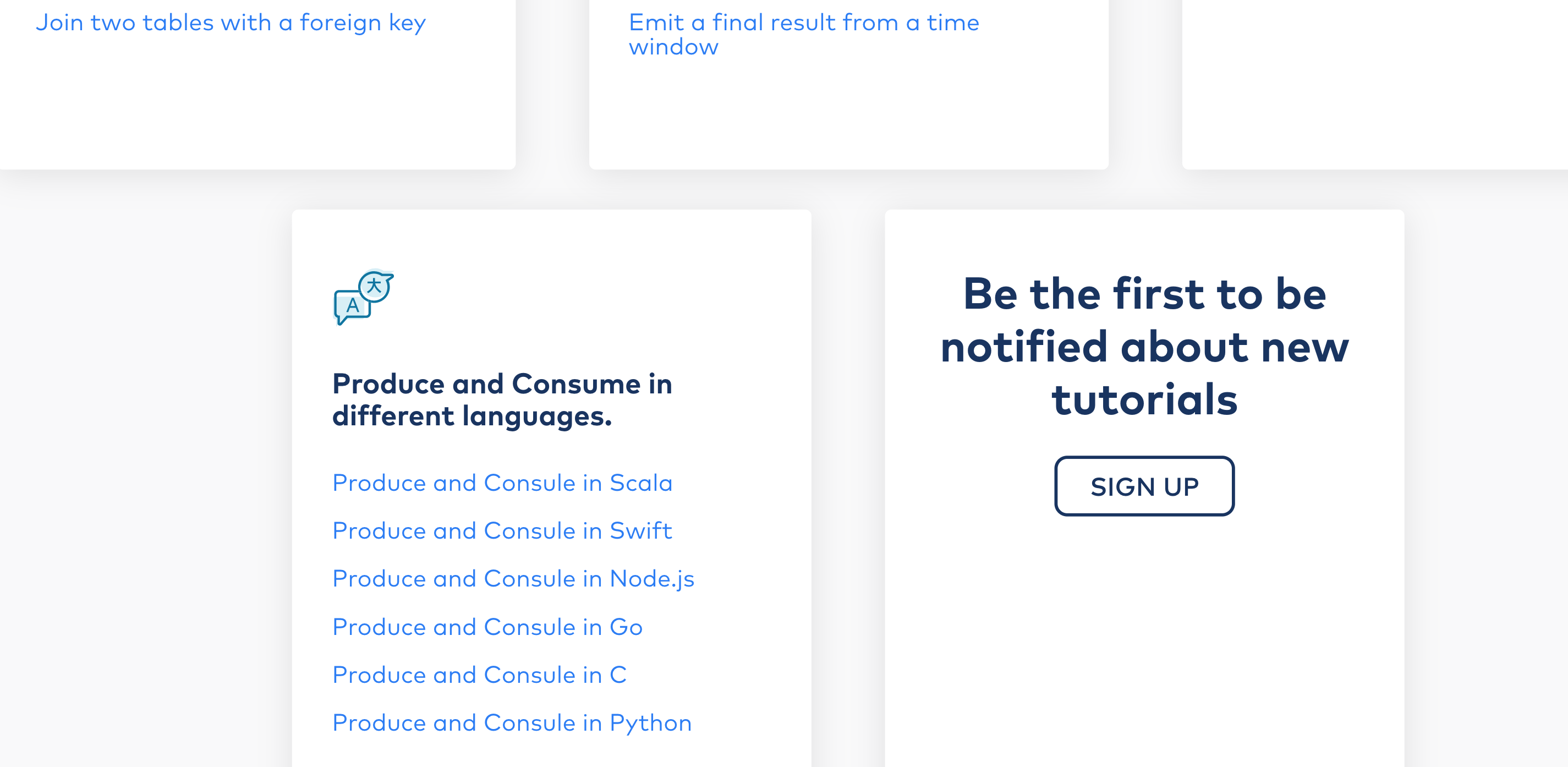 Enhance Microsite to Support 'Produce and Consume' Tutorials · Issue #189 · confluentinc/kafka ...