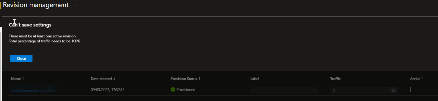Disable Revision Without Using Azure Cli · Issue 664 · Microsoft Azure Container Apps · Github
