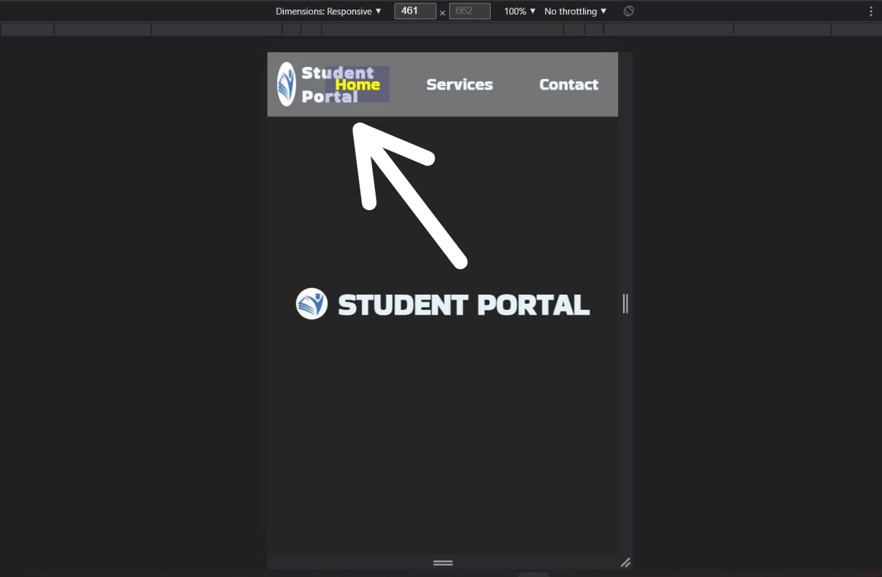 Navbar isn't responsive · Issue #145 · shivshankar9/Student-portal · GitHub