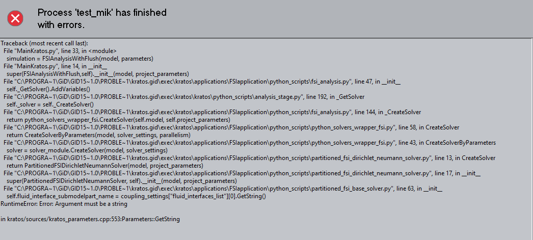Help needed! FSI Application (GiD v15, Kratos 7.0.2 Mok Example) · Issue #7610 ...