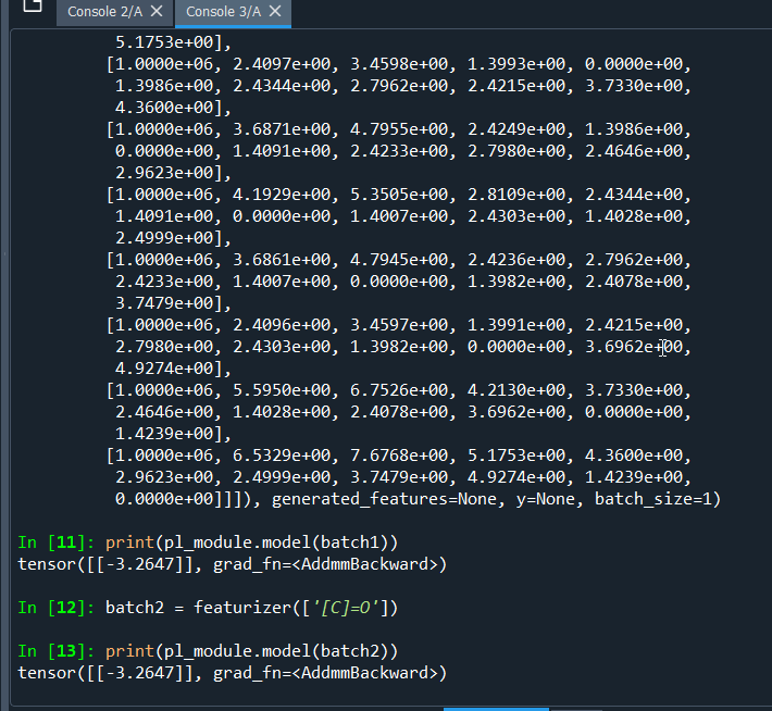 Same prediction for every molecules with pretrained and finetuned model. · Issue #21 · gmum ...