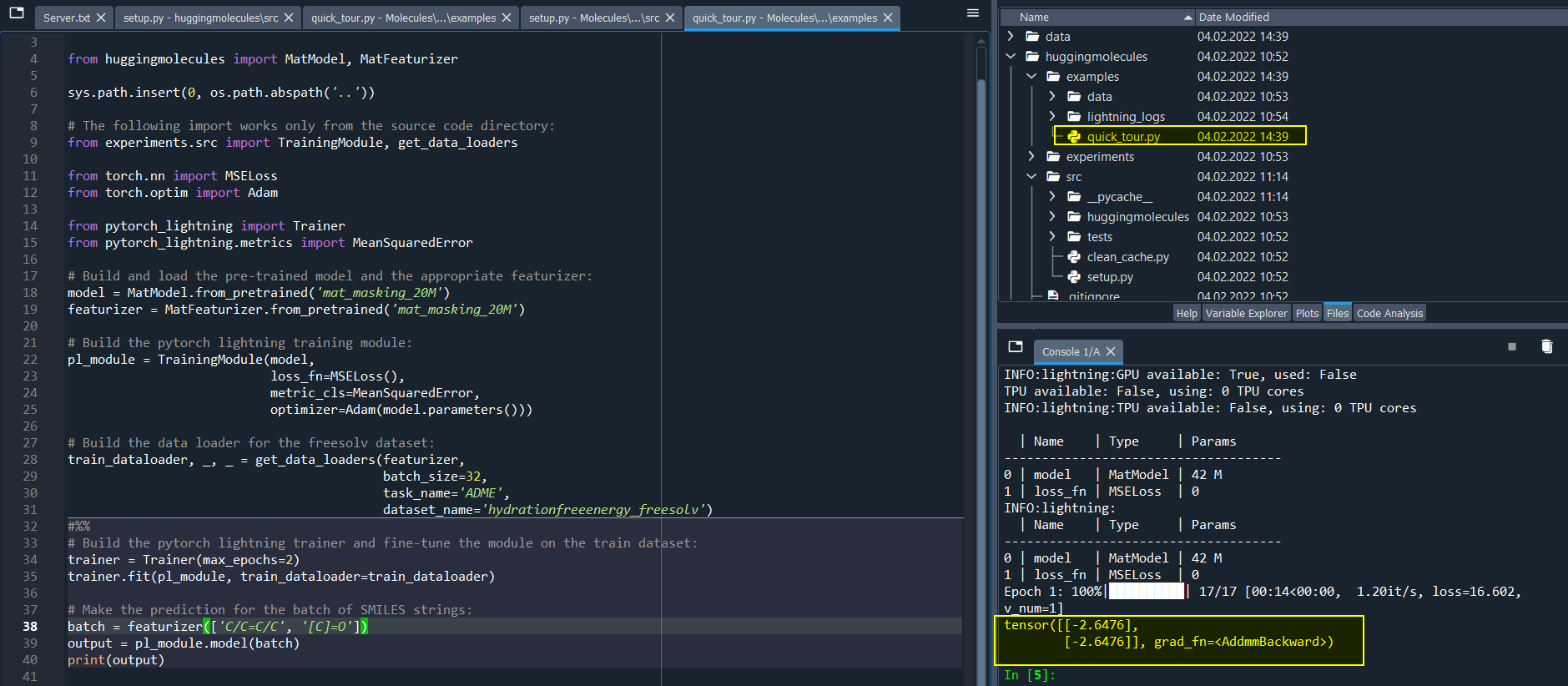 Same prediction for every molecules with pretrained and finetuned model. · Issue #21 · gmum ...