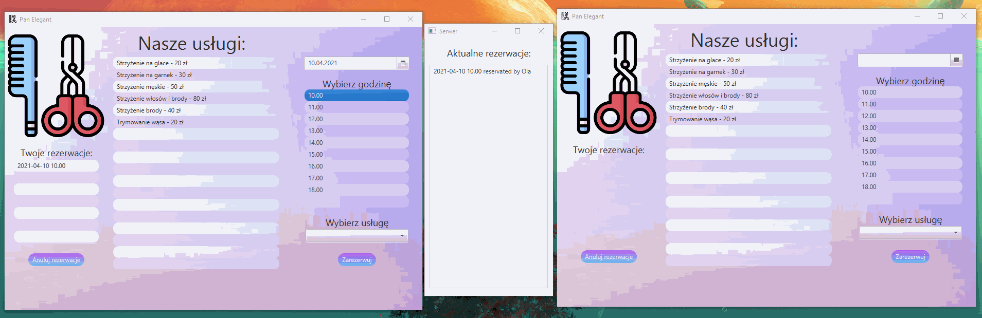 Github Wojciechprzerywaczfryzjerclientv2 Simple Client Server Javafx App
