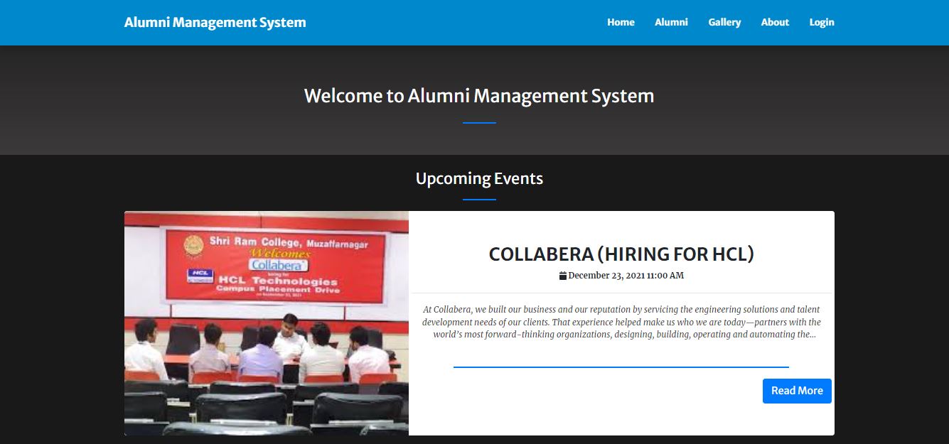 Github - Yogeshkumarsaini Alumni Management System: The Online Alumni 