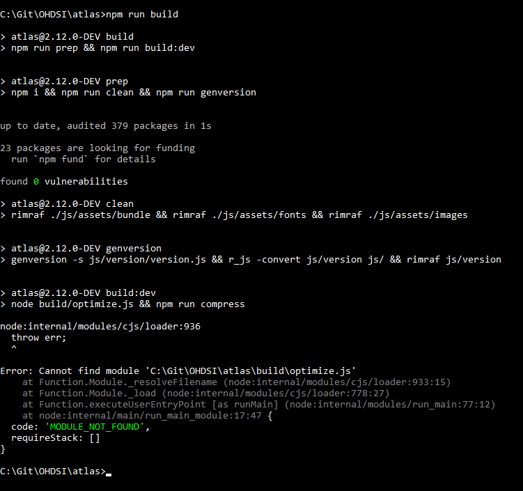 Atlas build failed · Issue #2698 · OHDSI/Atlas · GitHub