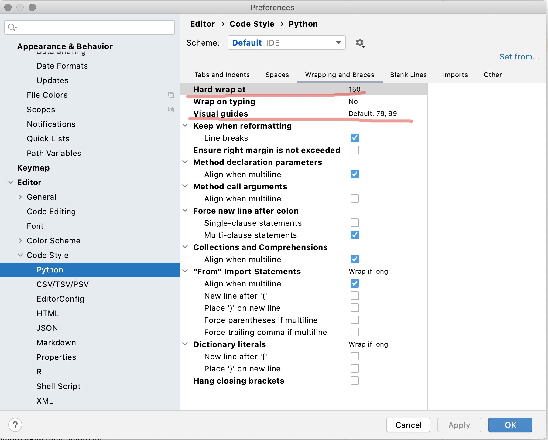 How do you configure column width (line length) and/or turn it off? · Issue #338 · JetBrains ...