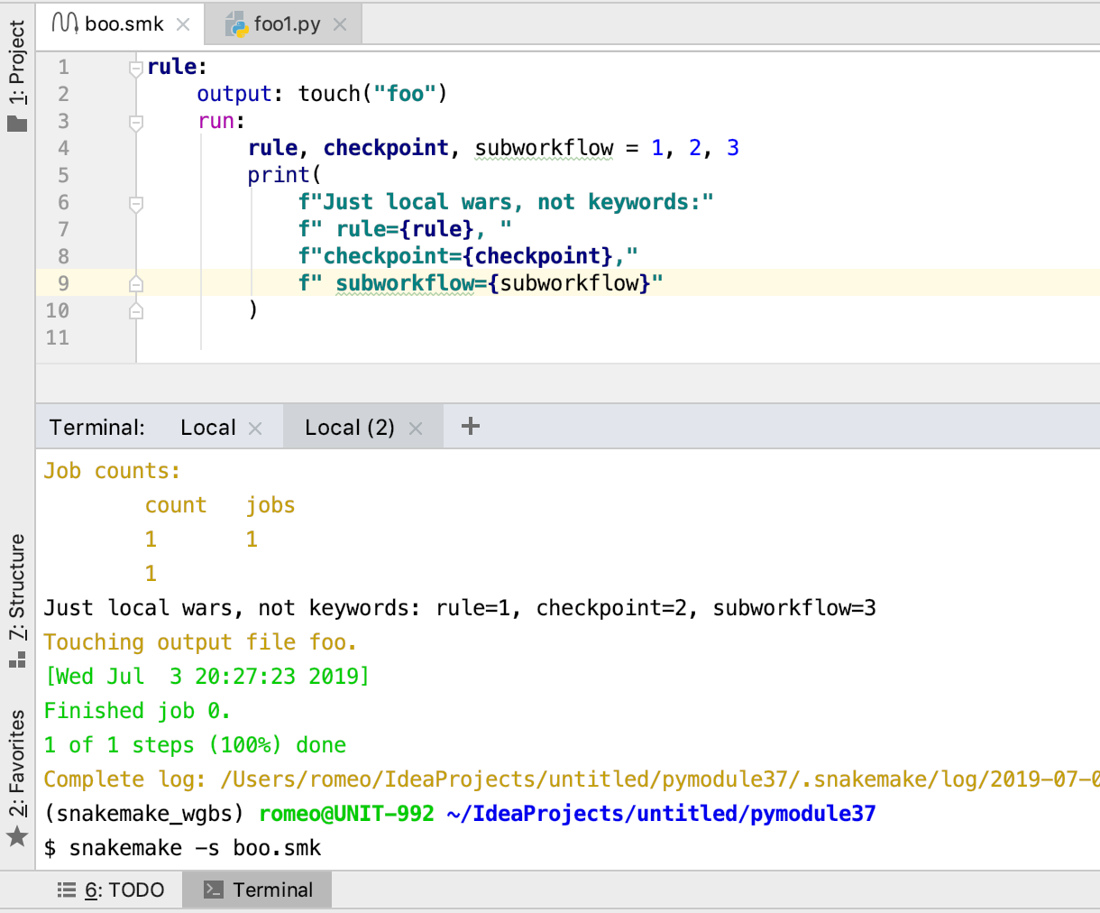 Do not highlight rule, checkpoint, subworkflow as keywords inside rule · Issue #84 · JetBrains ...