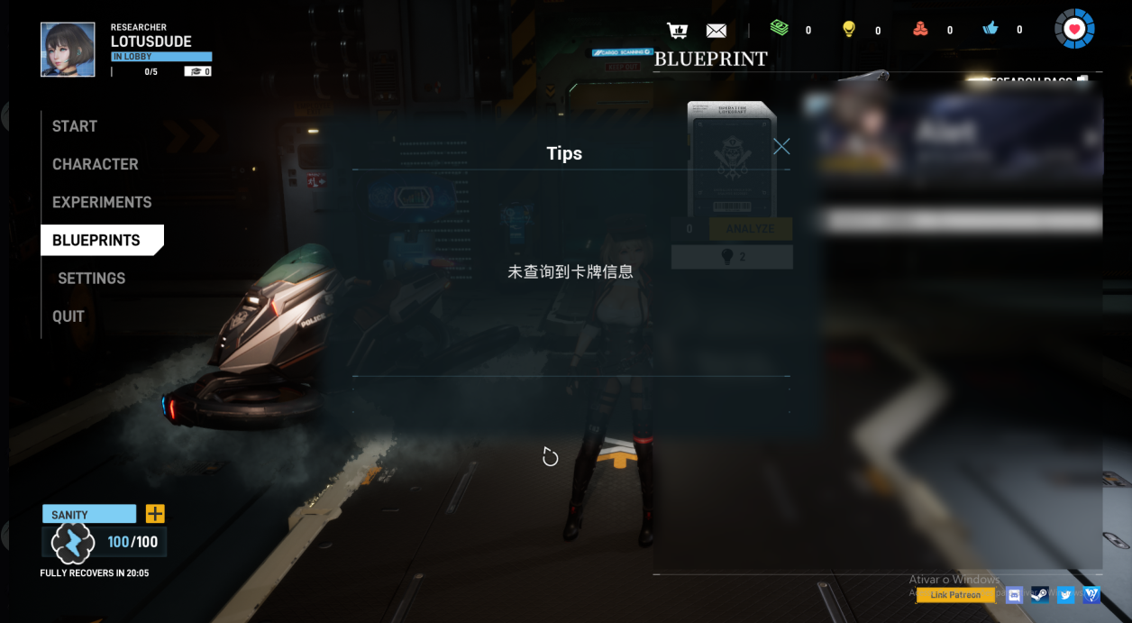 [Bug] Started game with no experiments, no blueprints and blueprints ...