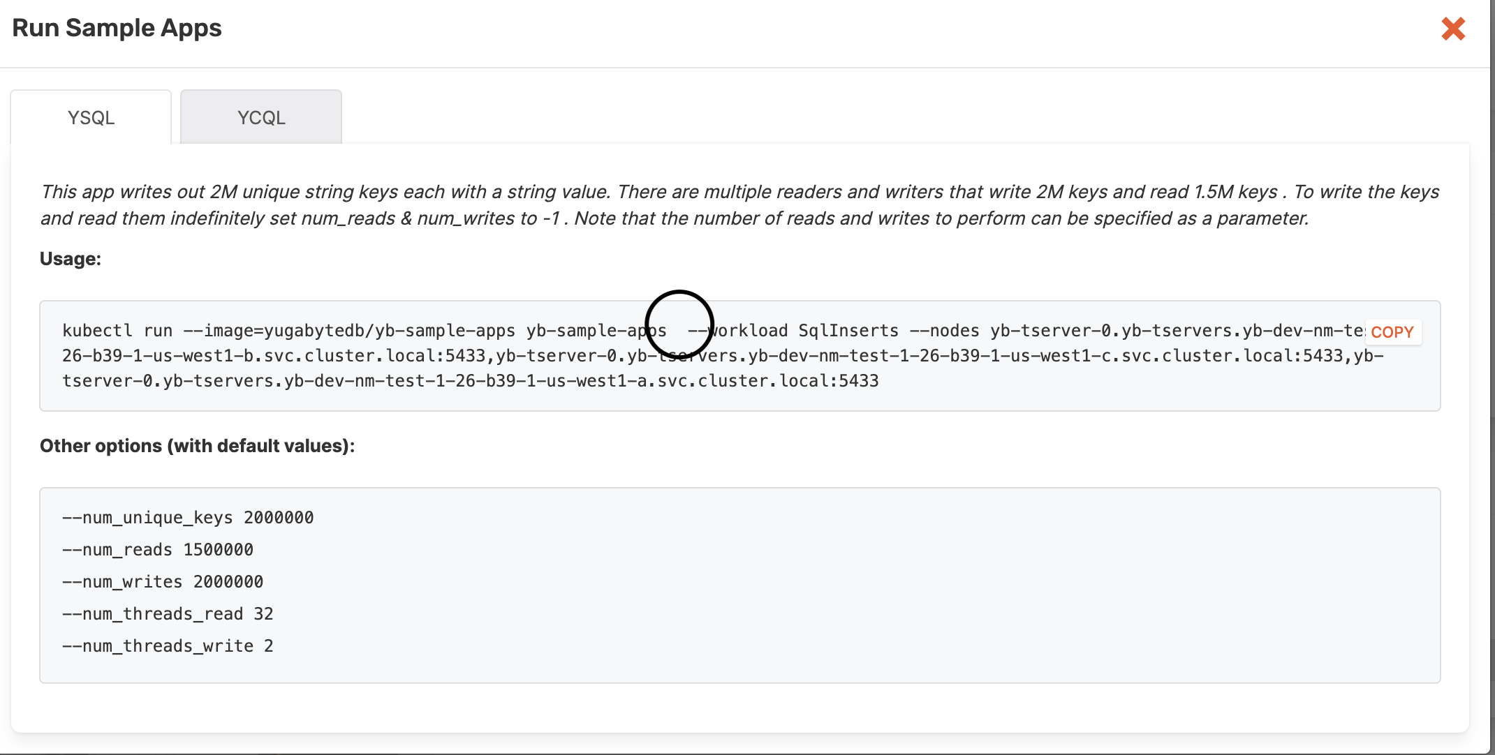 [Platform] Add "--" to run sample apps ysql command for K8 Universe · Issue #9098 · yugabyte ...