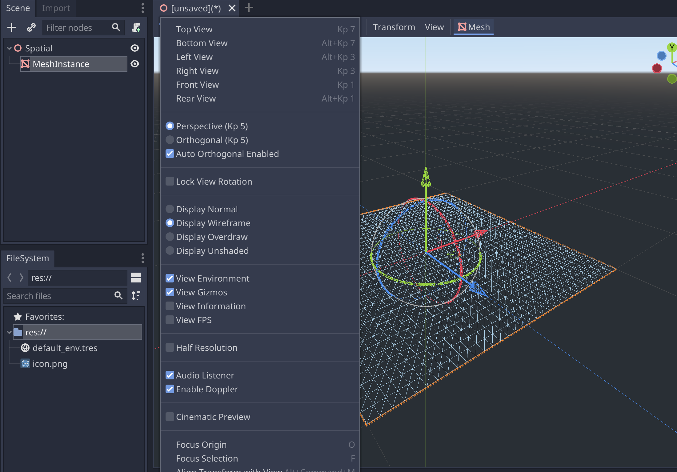 4.1.1 Macos "display wireframe" does not work. · Issue #82485 · godotengine/godot · GitHub