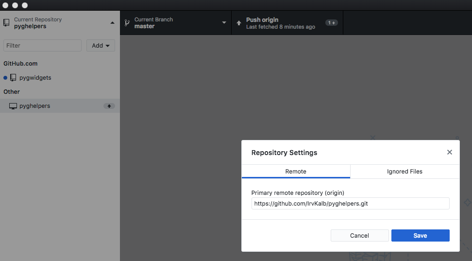 Creating Repo On Github Works Fine But Cannot Push Any Edited Files Mac · Issue 6007