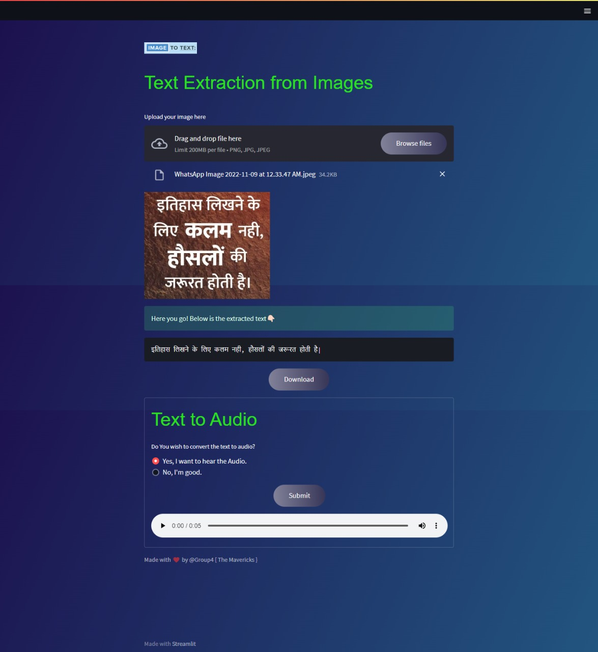 GitHub - AdityaRao1212/Text-Extraction-from-Images: A ML model which uses streamlit and easyOCR ...