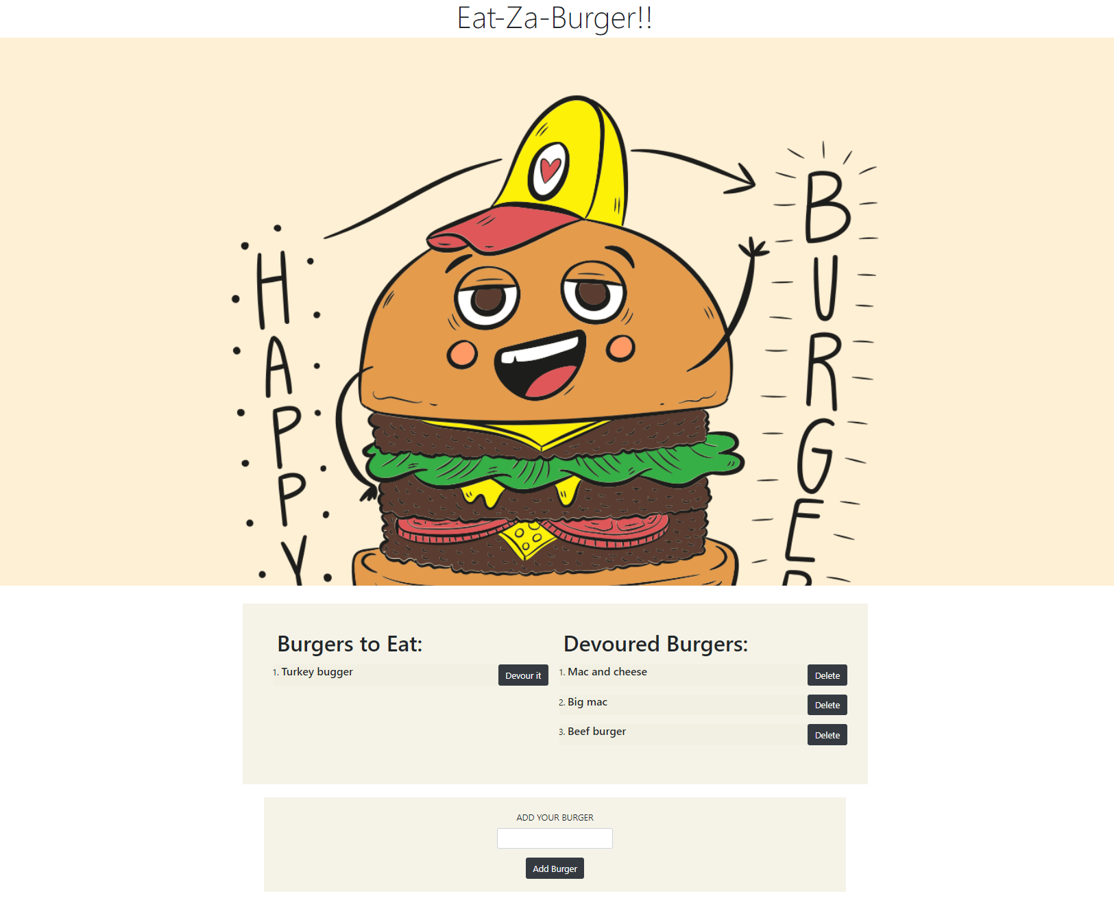 GitHub - KenOginga/burger_logger: This application is a resturant app that lets users input the ...
