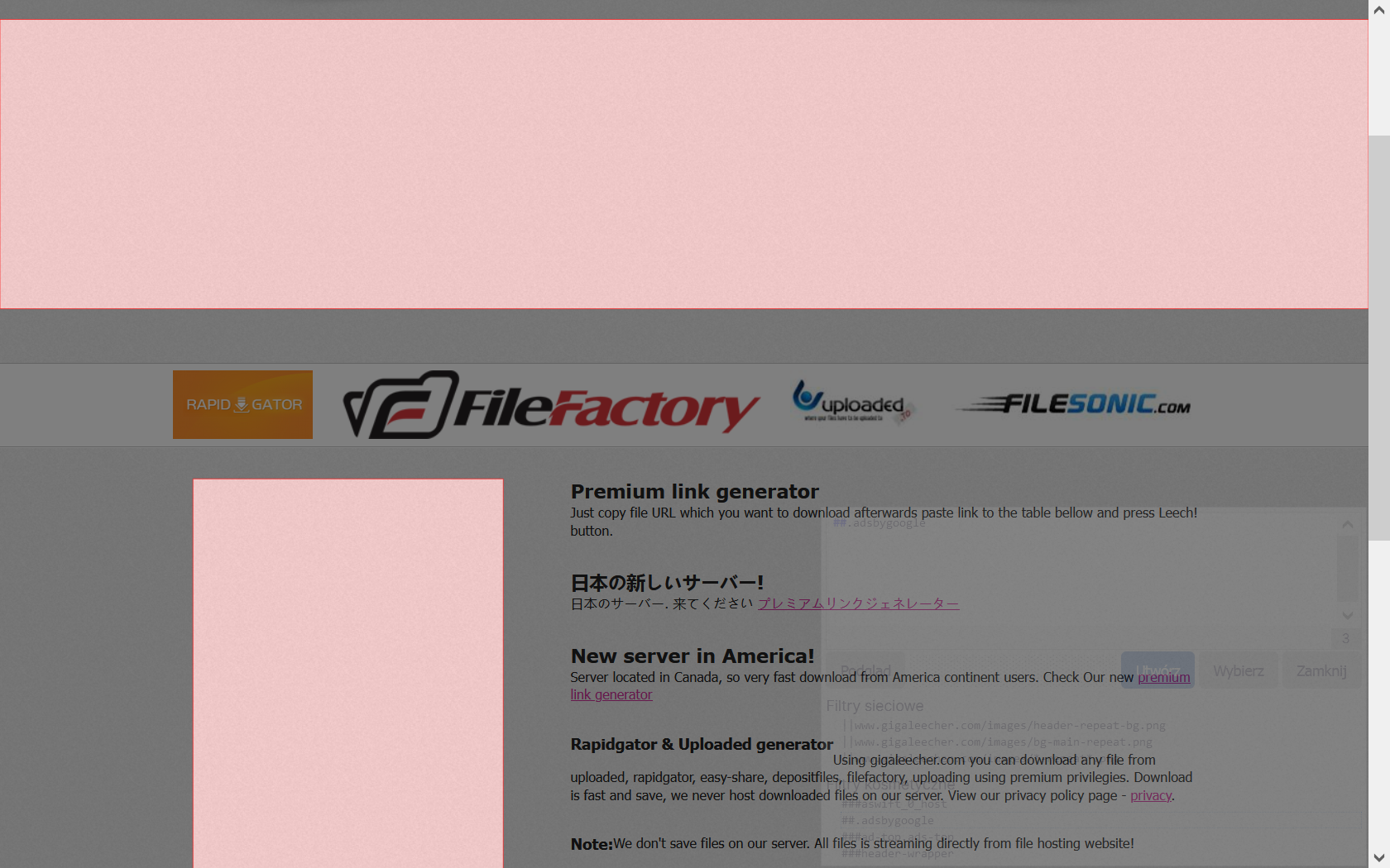 gigaleecher.com[Antiadblock] · Issue #4807 · uBlockOrigin/uAssets · GitHub