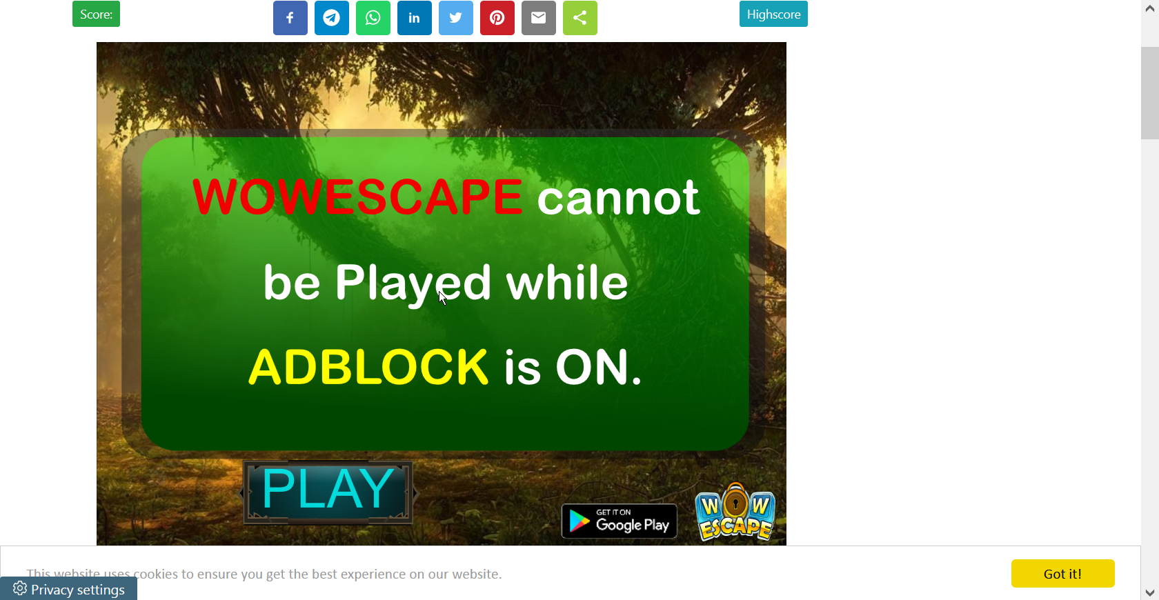 [Ads / Anti-adblock] wowescape.com · Issue #3200 · uBlockOrigin/uAssets · GitHub