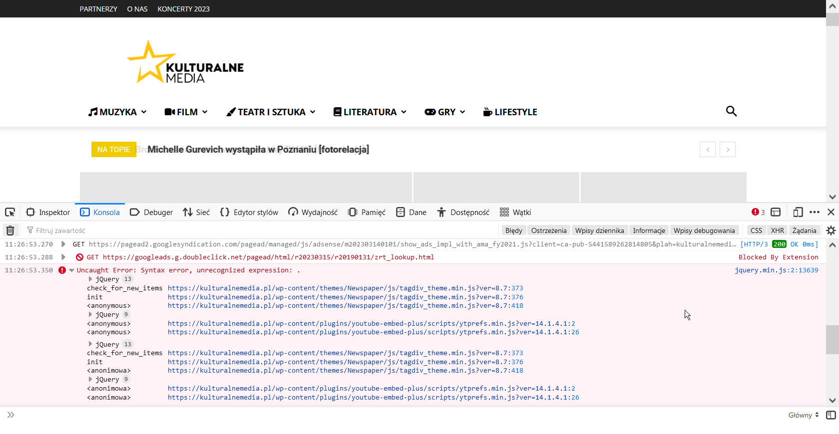 kulturalnemedia.pl: breakage · Issue #17228 · uBlockOrigin/uAssets · GitHub