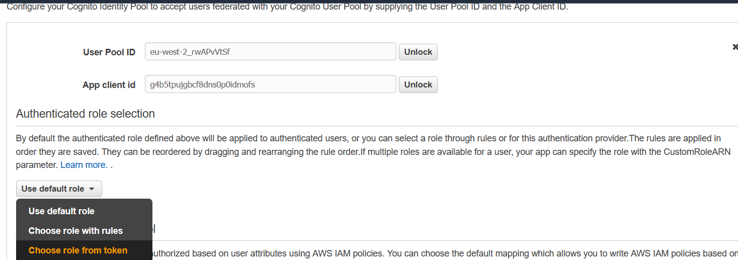 AWS::Elasticsearch::Domain - CognitoOptions-RoleMapping: Allow Cognito group role resolution out ...