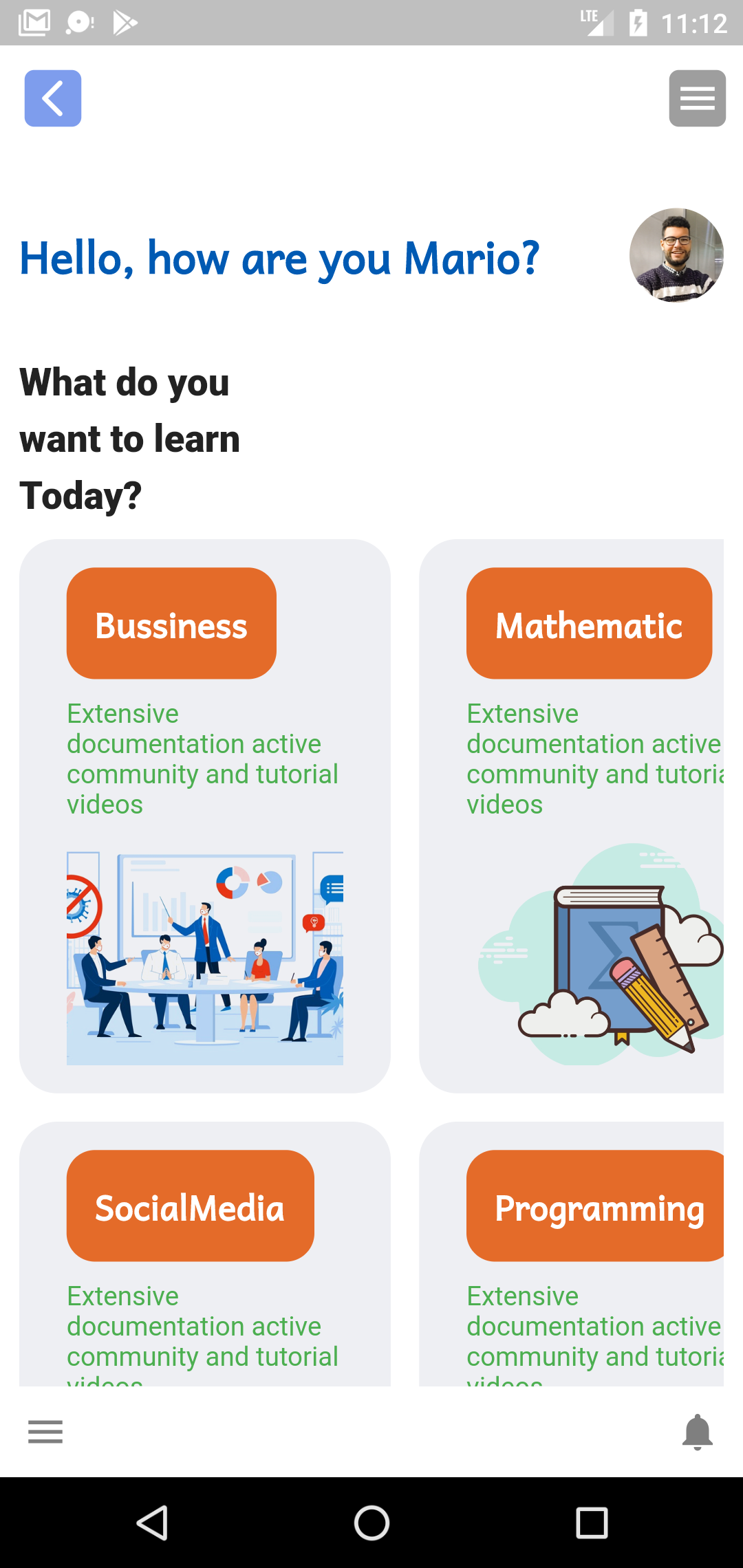 GitHub - Mario-MF/E-learning_app