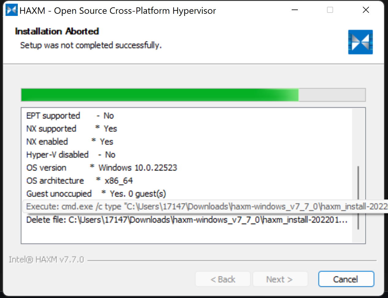 The system requirements are not satisfied. (Install on Windows 11) · Issue #412 · intel/haxm ...