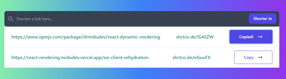 GitHub - Tina-bot/URL-Shortening-React