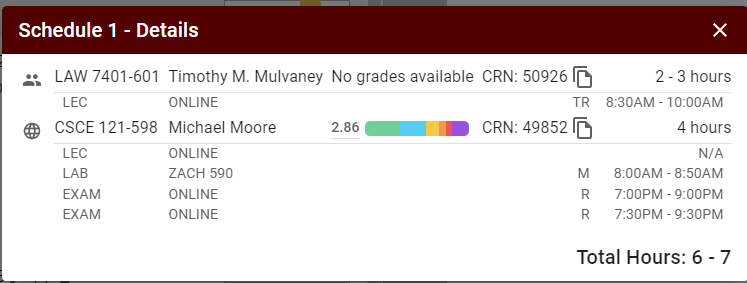 Credit hours for law courses are incorrect · Issue #632 · aggie-coding-club/Rev-Registration ...